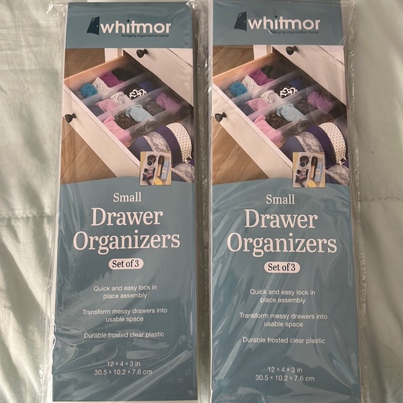 Whitmor | Accessories | Whitmor Small Drawer Organizers Set Of 3 X2 ...